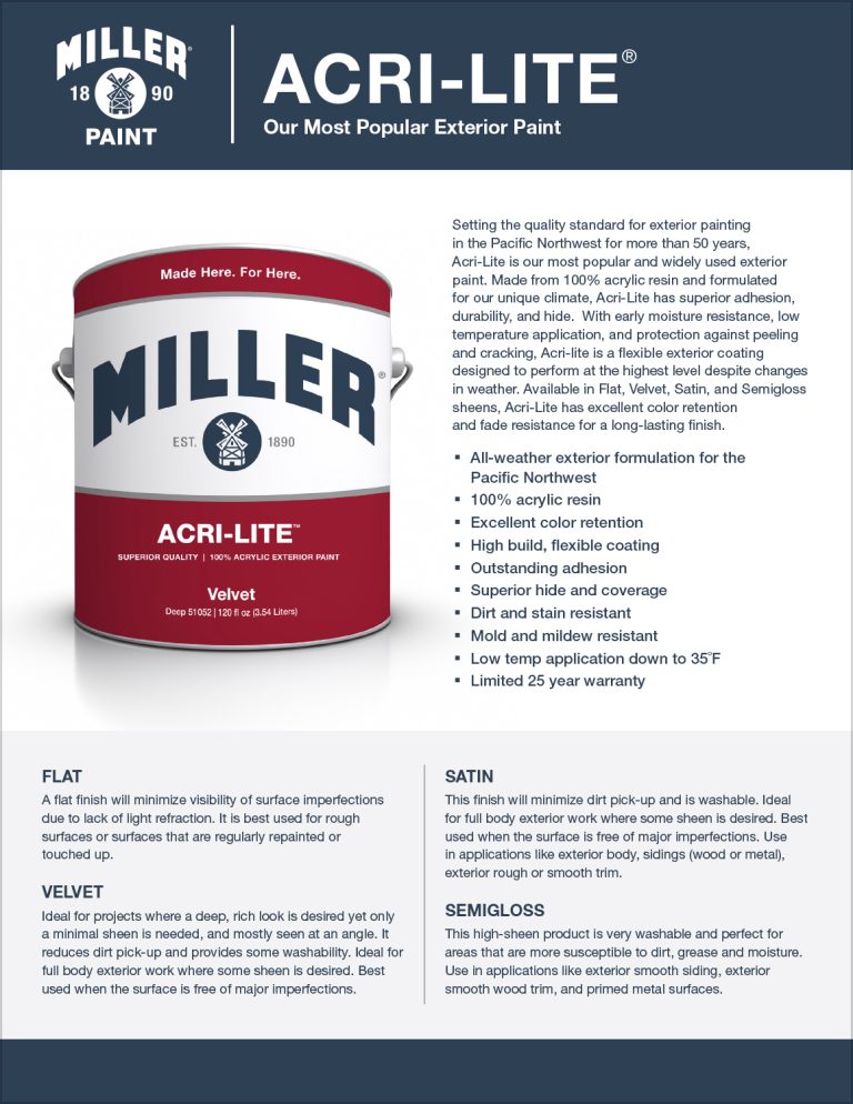 Acri-Lite | Miller Paint