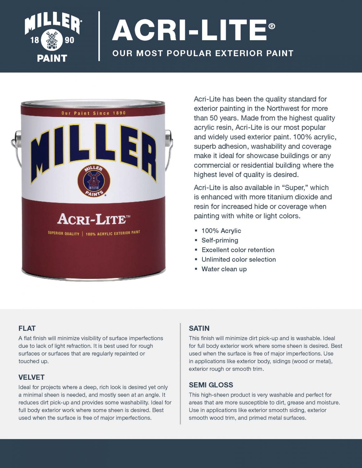 Acri-Lite | Miller Paint