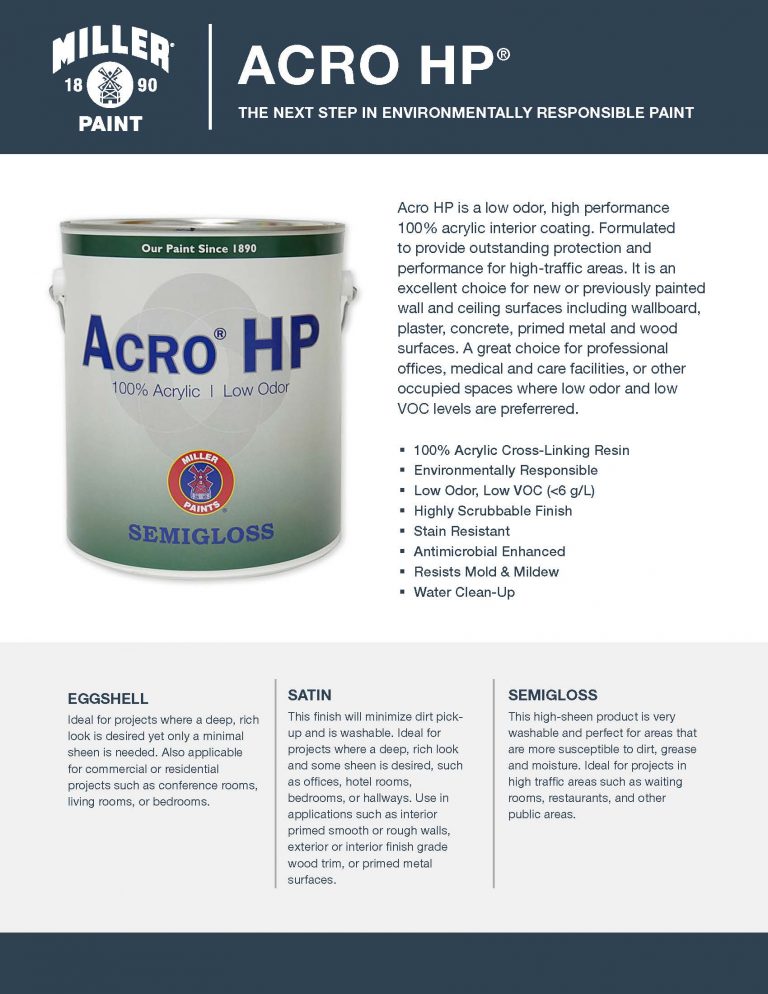 Acro HP | Miller Paint
