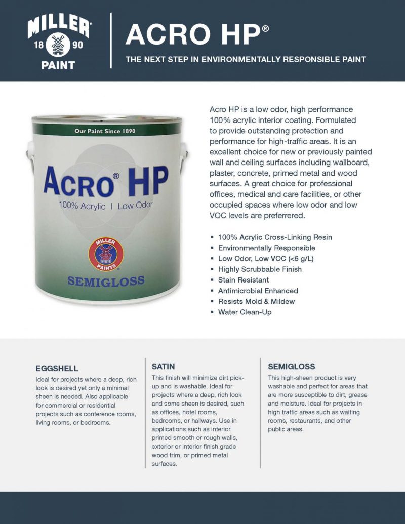 Acro HP | Miller Paint