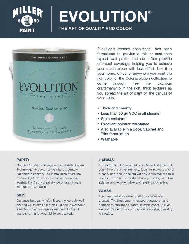 Evolution Interior | Miller Paint