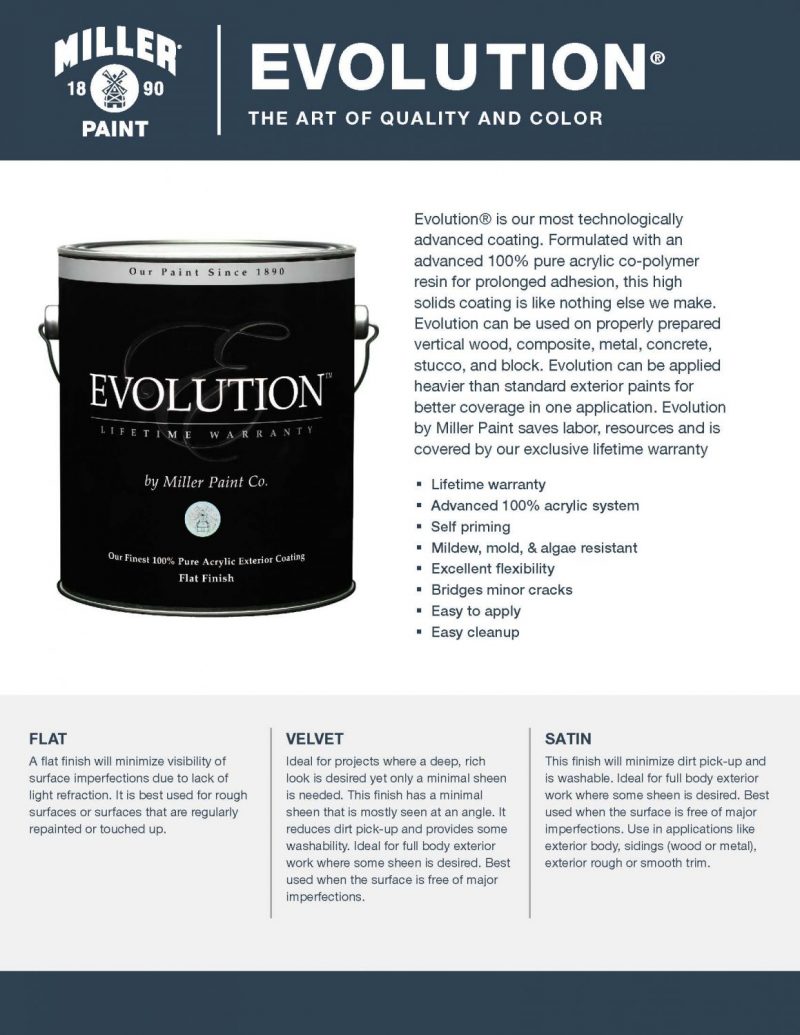Evolution Exterior | Miller Paint
