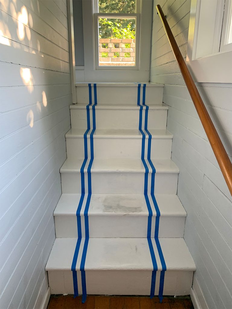 PAINT THIS: Striped Staircase Runner | Miller Paint