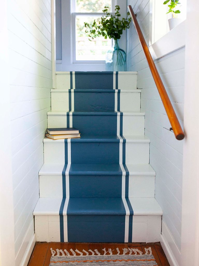 PAINT THIS: Striped Staircase Runner | Miller Paint