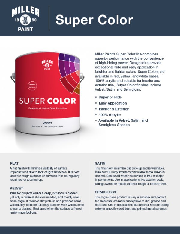 Super Color | Miller Paint
