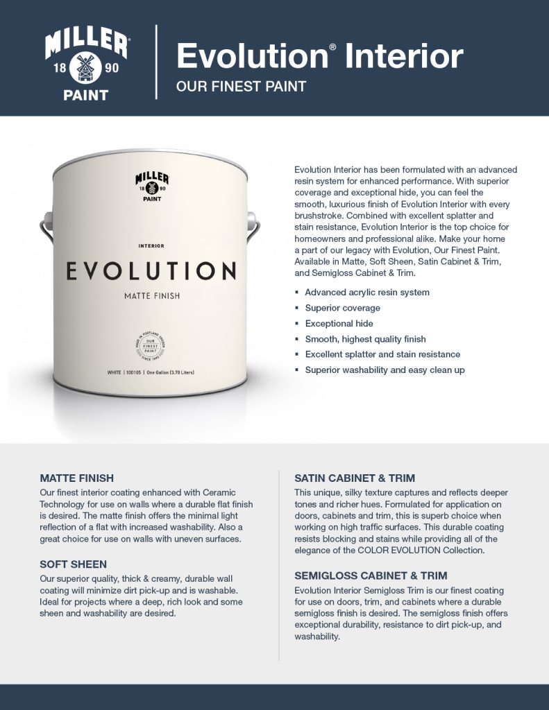 Evolution Interior | Miller Paint
